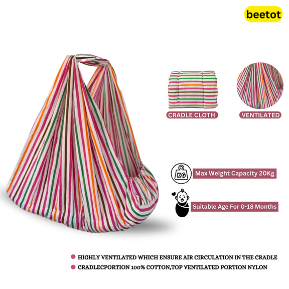 Baby Cradle-Pink Striped – beetot